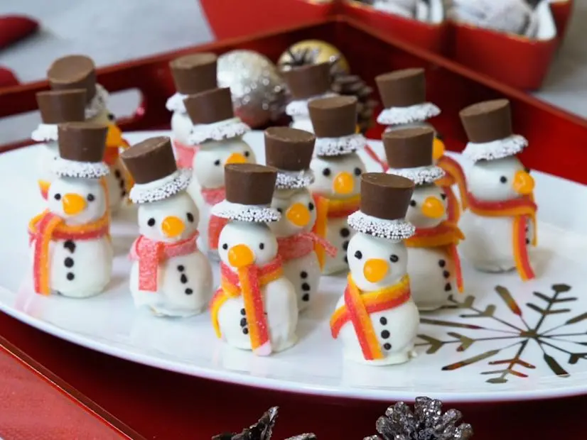No-Bake Cookie Dough Snowmen Recipe | Food Network Kitchen | Food Network