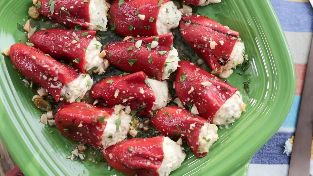 Stuffed Piquillo Peppers Recipe | Valerie Bertinelli | Food Network