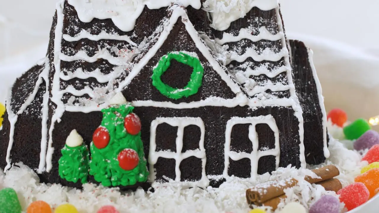 Gingerbread House Cake Recipe | Food Network Kitchen | Food Network
