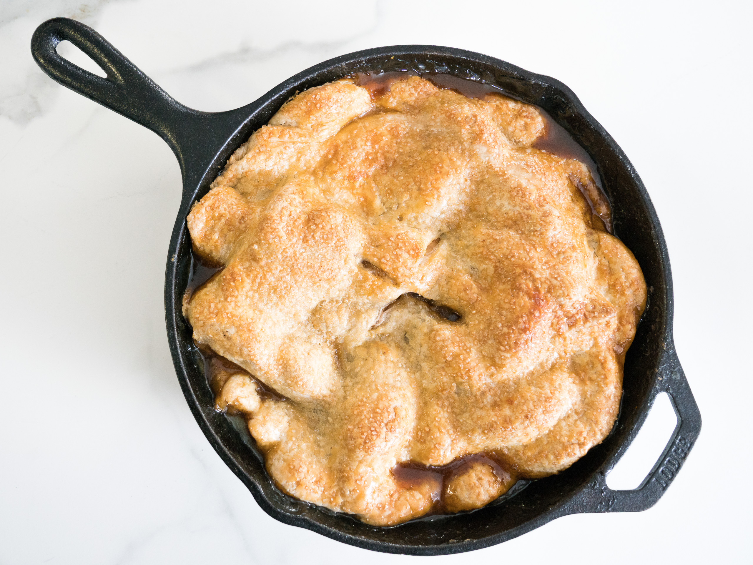 Peach and Brown Butter Skillet Pie Recipe - Chef's Resource Recipes