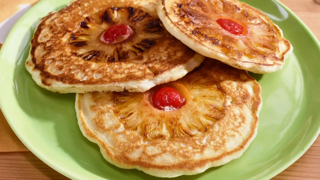 Pineapple Upside-Down Pancakes Recipe | Food Network