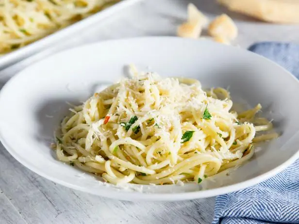 Spaghetti with Oil and Garlic (Aglio e Olio) Recipe | Food Network ...