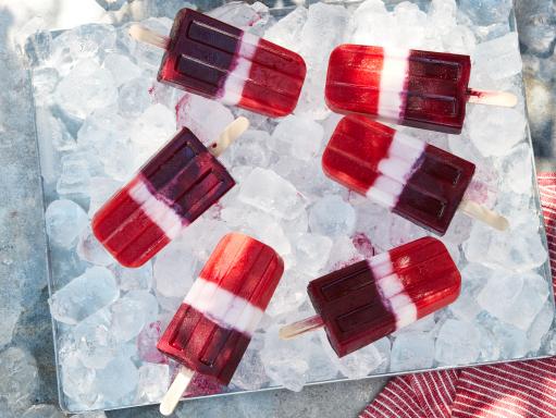 Healthy Red, White and Blue Frozen Pops Recipe | Food Network Kitchen ...