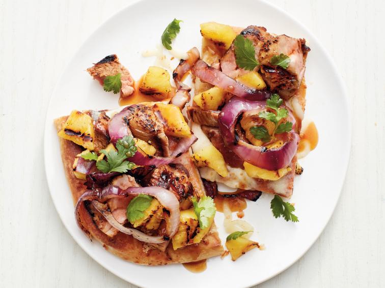Grilled Flatbread with Pork and Pineapple Recipe | Food Network Kitchen ...