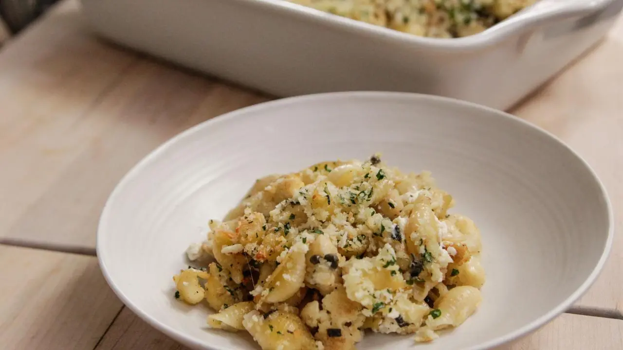 Crusty Baked Shells & Cauliflower Recipe | Ina Garten | Food Network