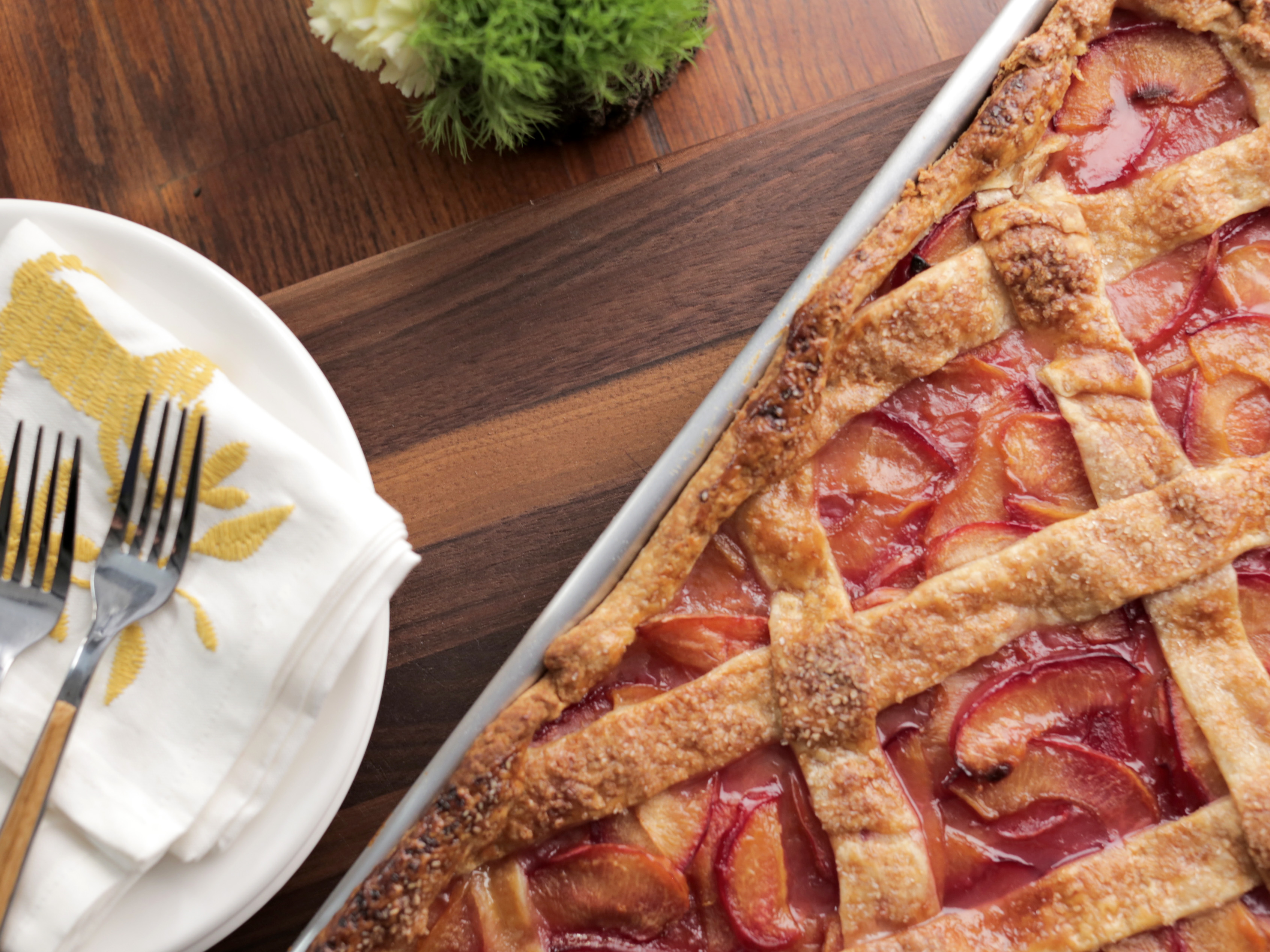 Plum Slab Pie Recipe - Chef's Resource Recipes