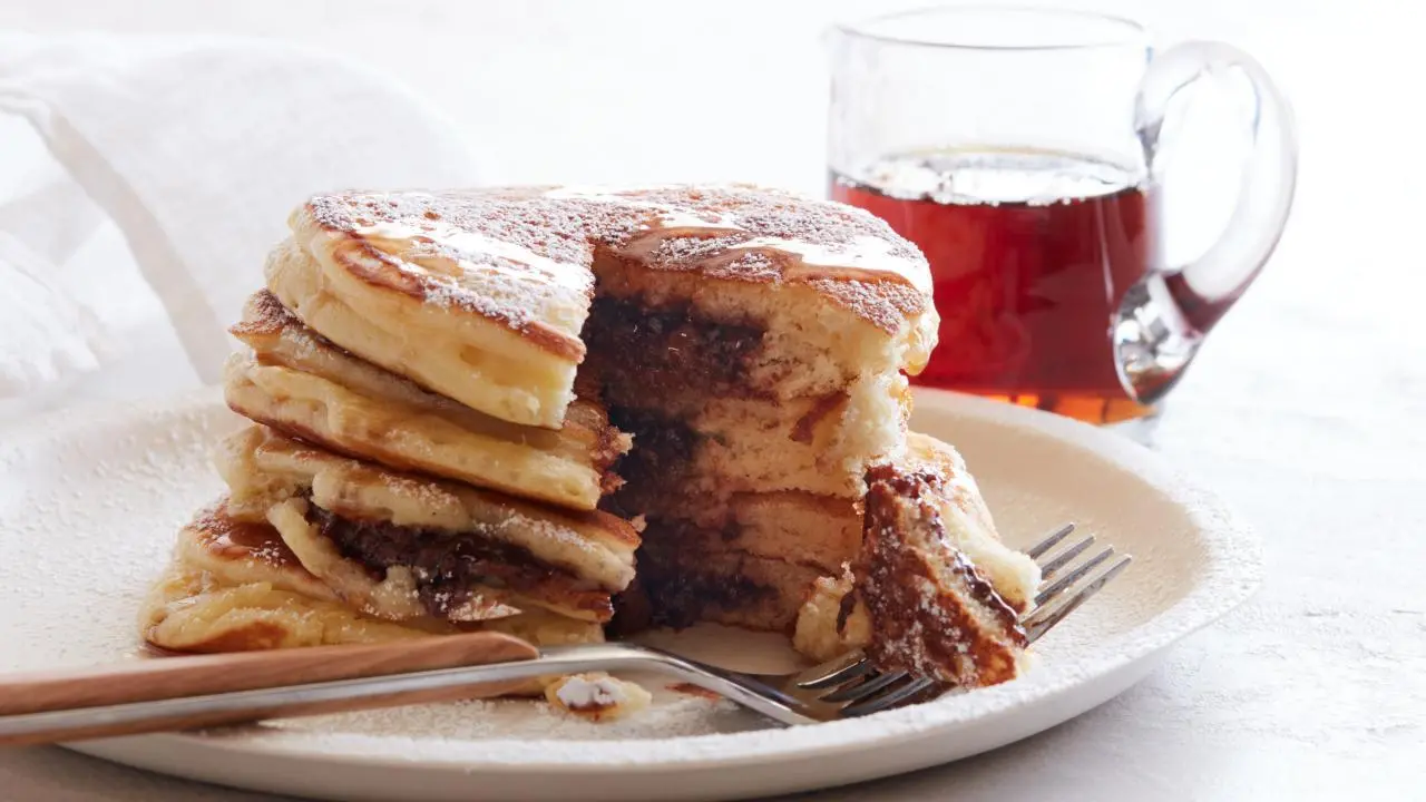 Nutella-Stuffed Pancakes Recipe | Food Network Kitchen | Food Network