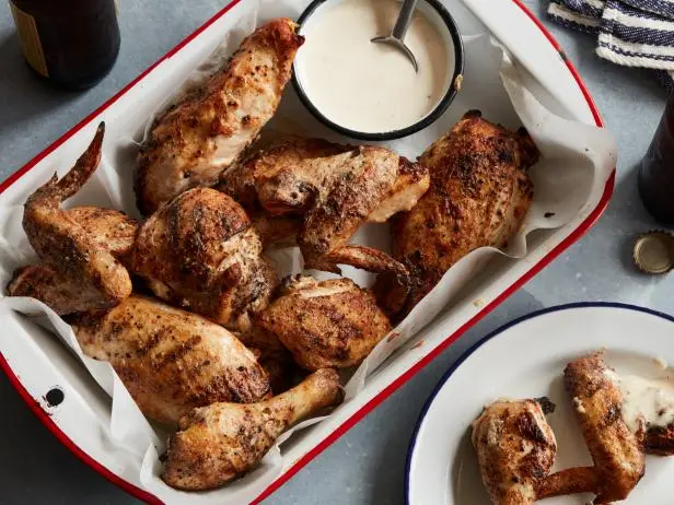 Grilled Chicken with Alabama White Barbecue Sauce Recipe | Food Network ...