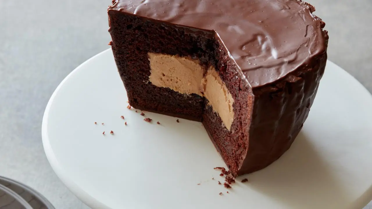 Giant Peanut Butter Cup Cake Recipe | Food Network Kitchen | Food Network