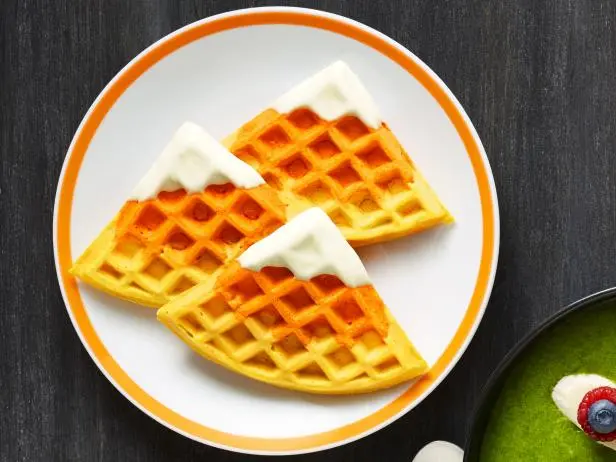 Candy Corn Waffles Recipe | Food Network Kitchen | Food Network