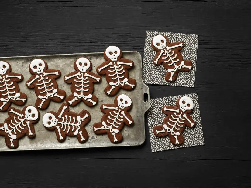 Chocolate-Cinnamon Skeleton Cookies Recipe | Food Network Kitchen ...