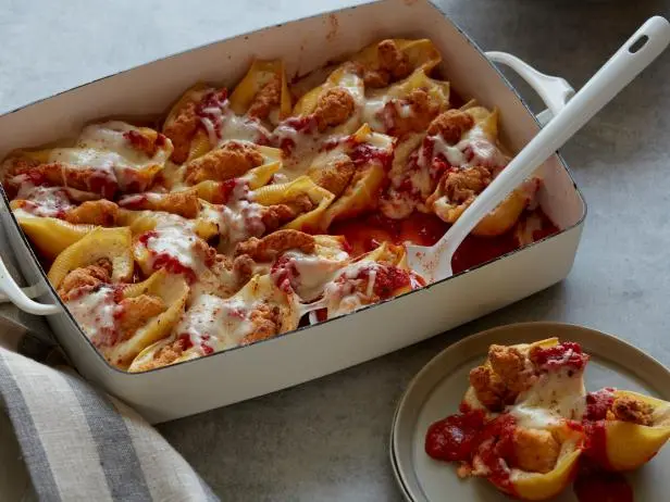 Chicken Parmesan Stuffed Shells Recipe | Food Network Kitchen | Food ...