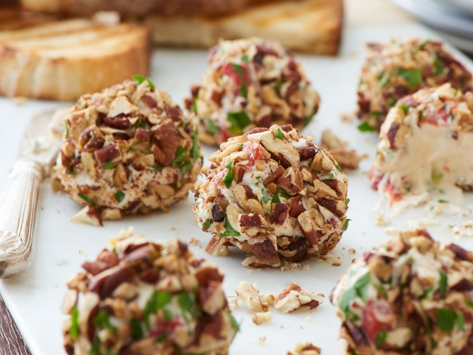 Toasted Pecan and Herbed Cheese Ball Bites Recipe - Chef's Resource Recipes