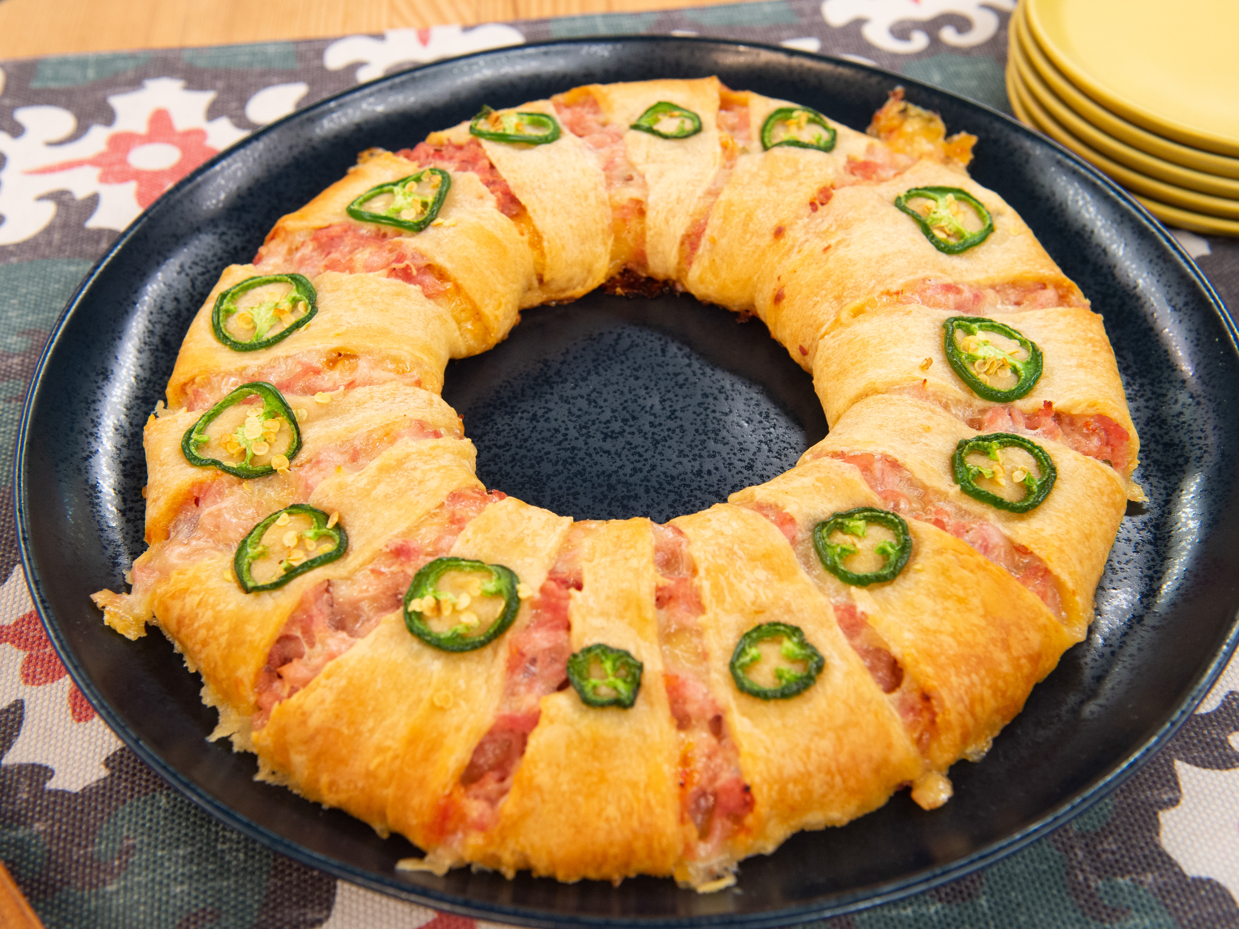 Sunny's Hot Ham and Cheese Wreath Recipe - Chef's Resource Recipes