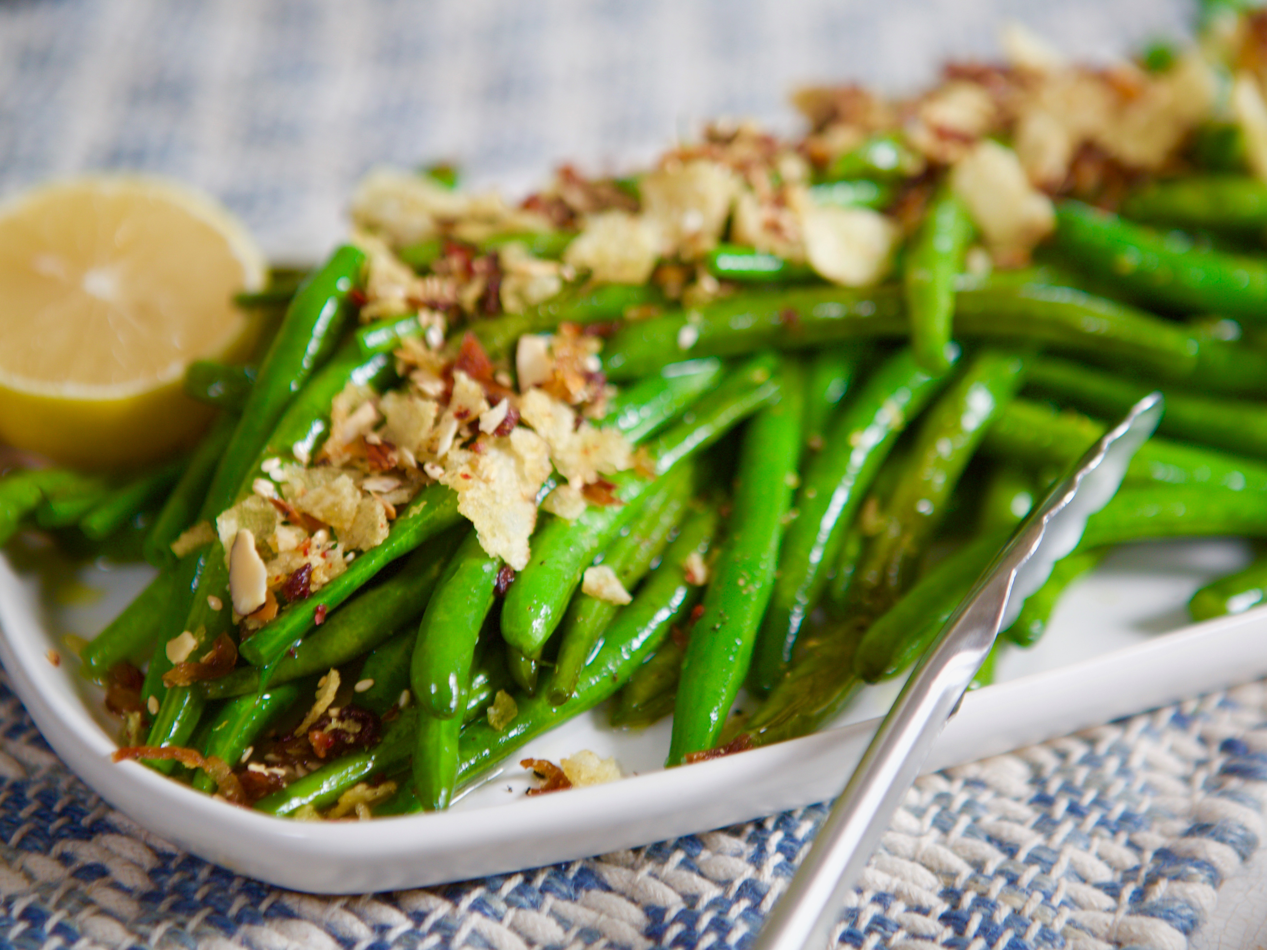 Green Beans with Potato Chip Crunch Recipe - Chef's Resource Recipes
