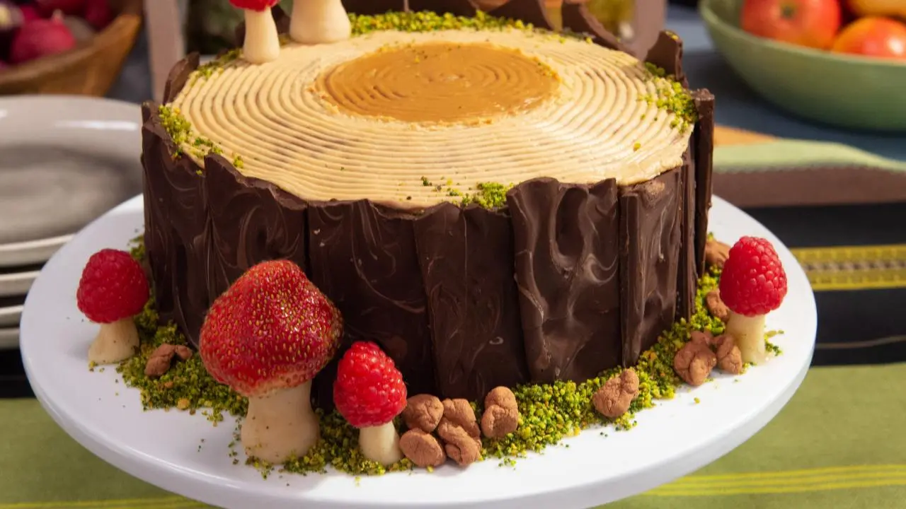 Stump de Noel Cake Recipe | Food Network