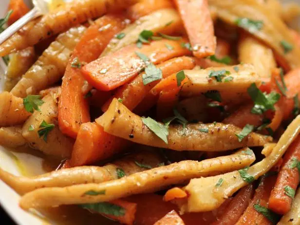 Orange-Braised Carrots & Parsnips Recipe | Ina Garten | Food Network