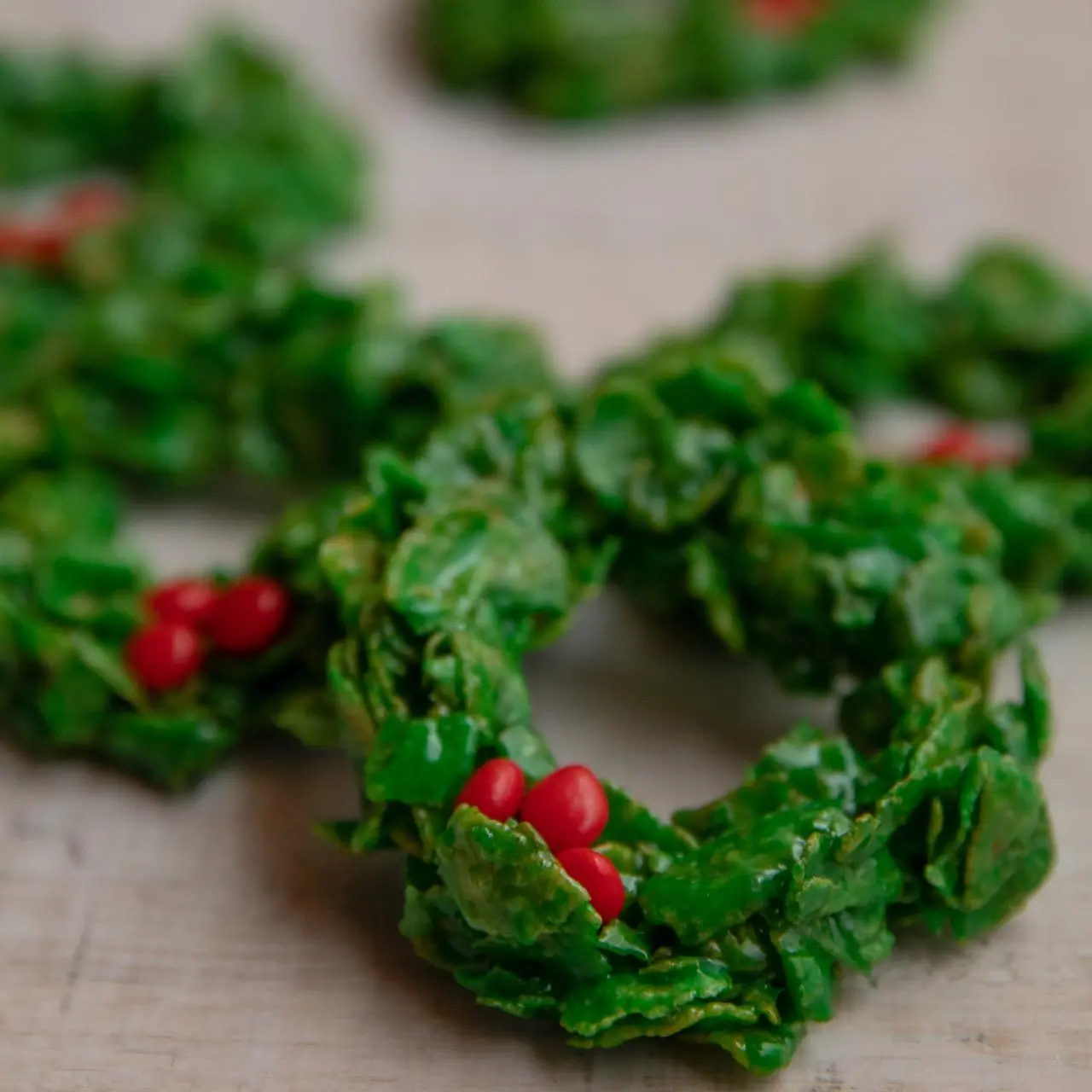 cornflake wreaths