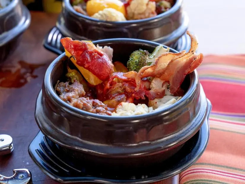 Gochujang Potato Tot Brunch Bowl Recipe | Justin Warner | Food Network