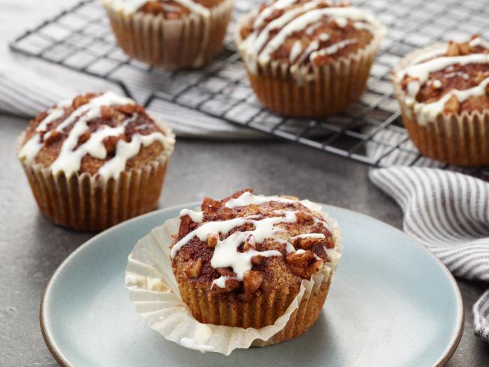 Low-Sugar Cinnamon Bun Muffins Recipe | Food Network Kitchen | Food Network