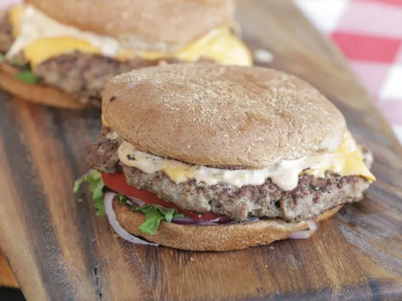 Straight Up Cheeseburger Recipe | Food Network