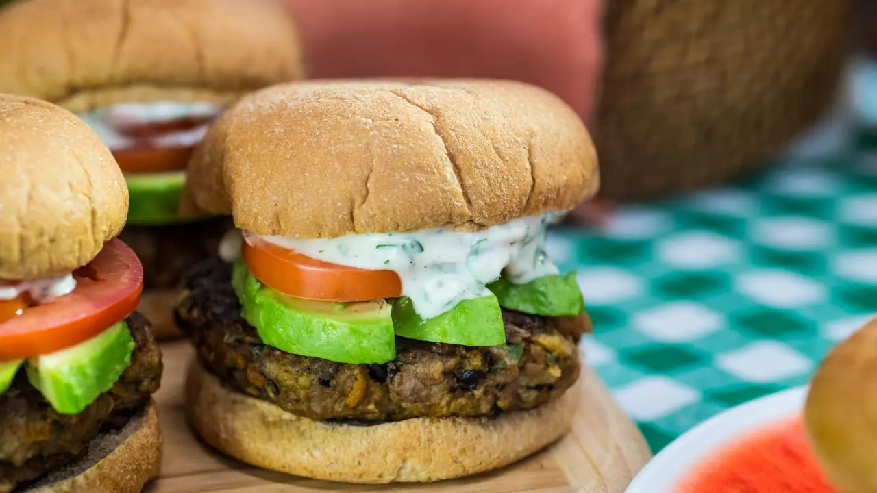 Beef, Bean and Veggie Burgers Recipe | Katie Lee Biegel | Food Network