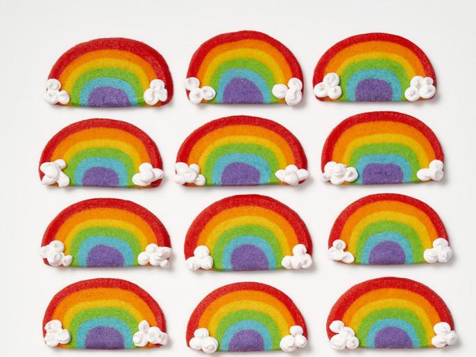 Rainbow Slice-and-Bake Cookies Recipe | Food Network Kitchen | Food Network