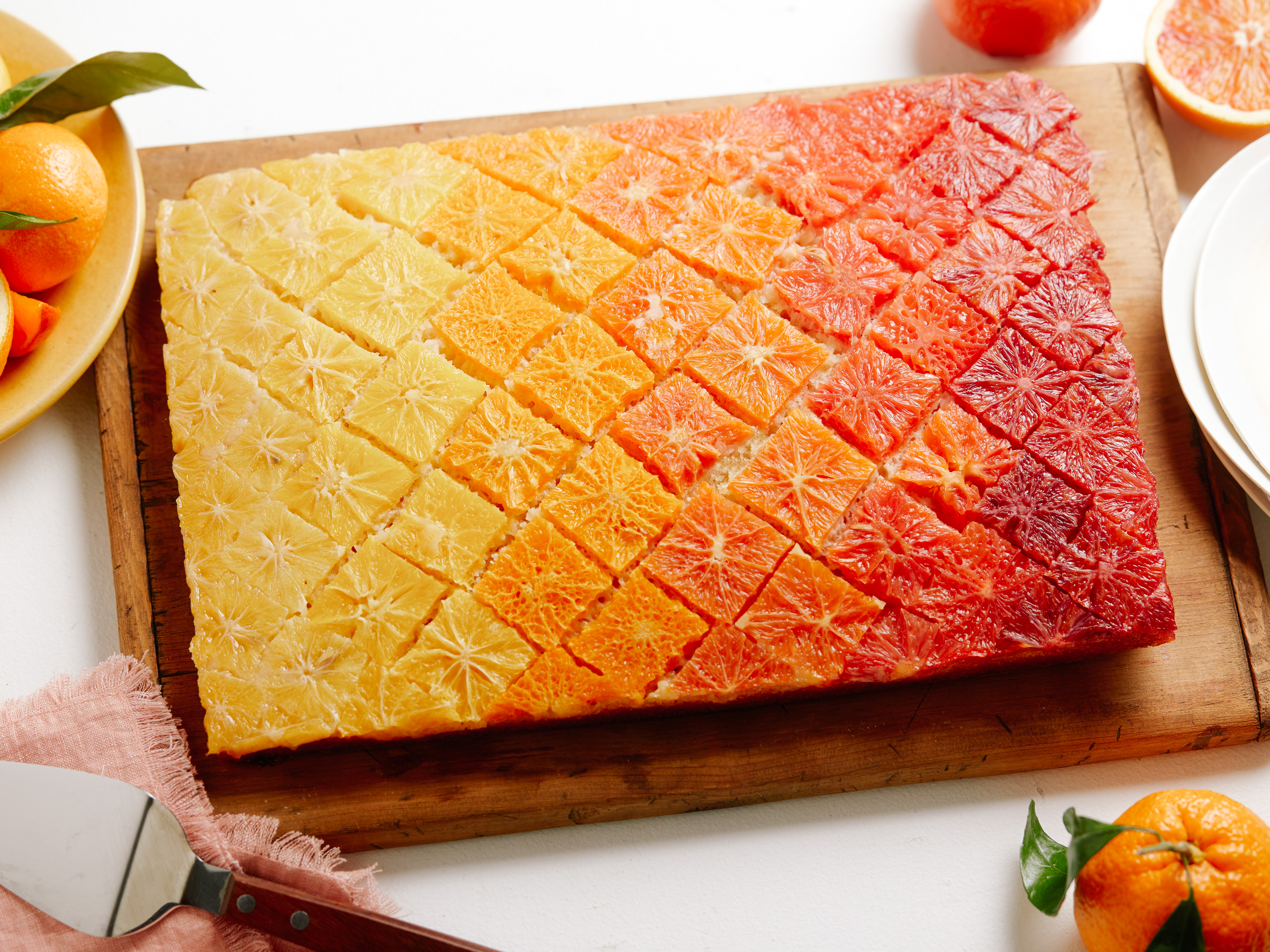 Upside-Down Citrus Ombre Cake Recipe - Chef's Resource Recipes