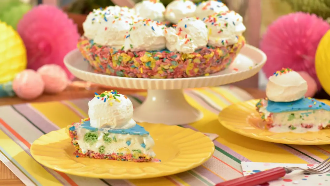 Rainbow Confetti Birthday Pie Recipe | Food Network