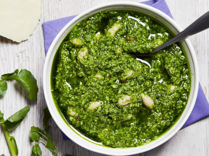 Watercress Pesto with White Beans Recipe | Food Network Kitchen | Food ...
