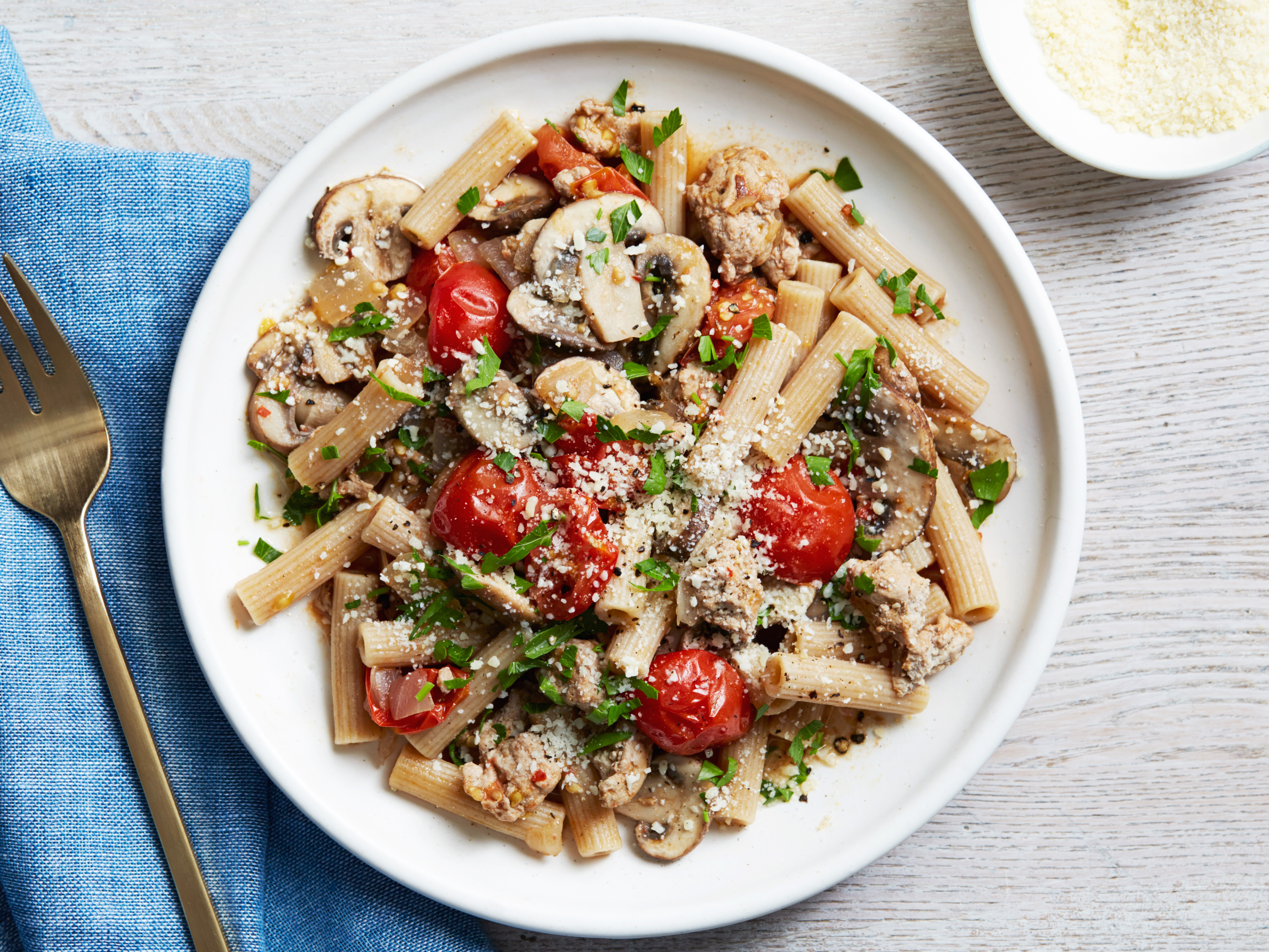 Healthy Rigatoni with Turkey Ragout Recipe - Chef's Resource Recipes
