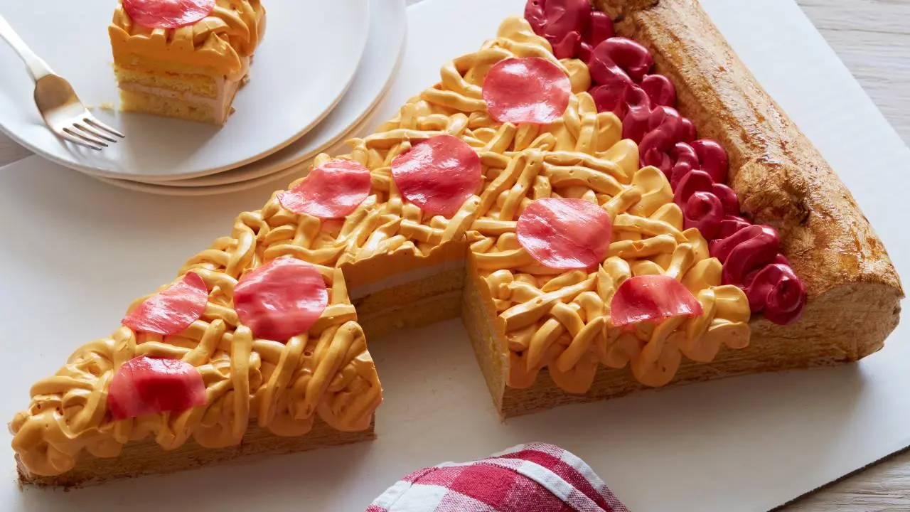 Giant Pizza Slice Cake Recipe | Food Network Kitchen | Food Network