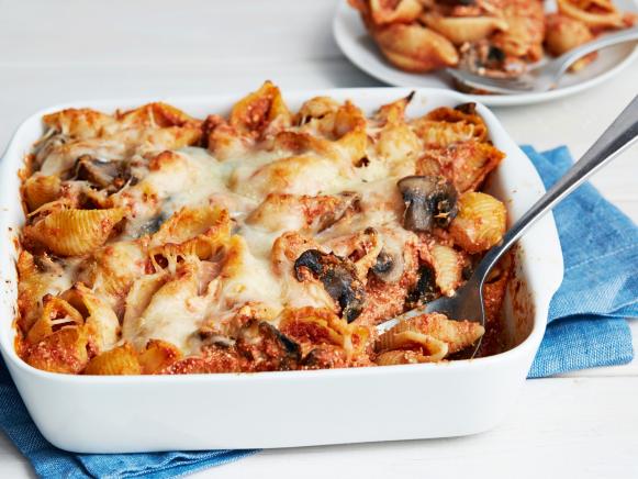 Chicken and Mushroom Baked Shells Recipe | Food Network Kitchen | Food ...