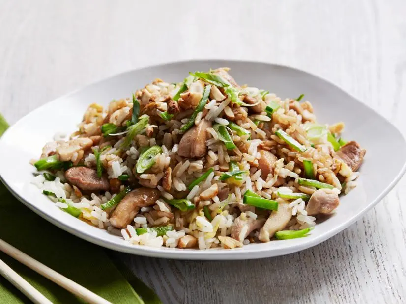Chicken and Snow Pea Fried Rice with Peanuts Recipe | Food Network ...