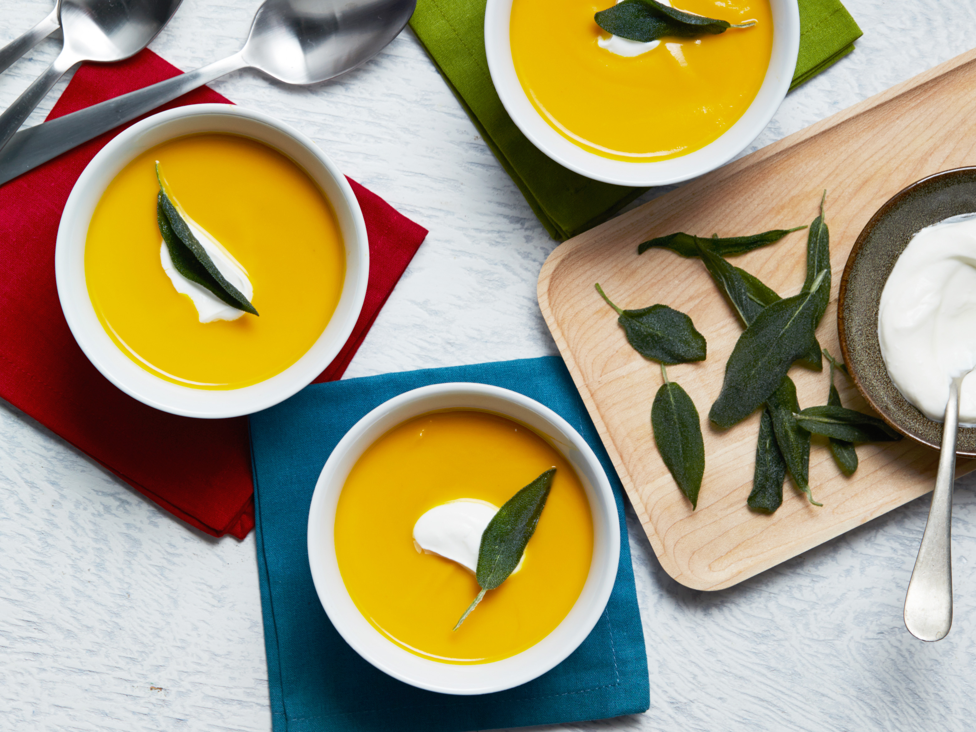 Carrot Soup with Crispy Sage Recipe - Chef's Resource Recipes