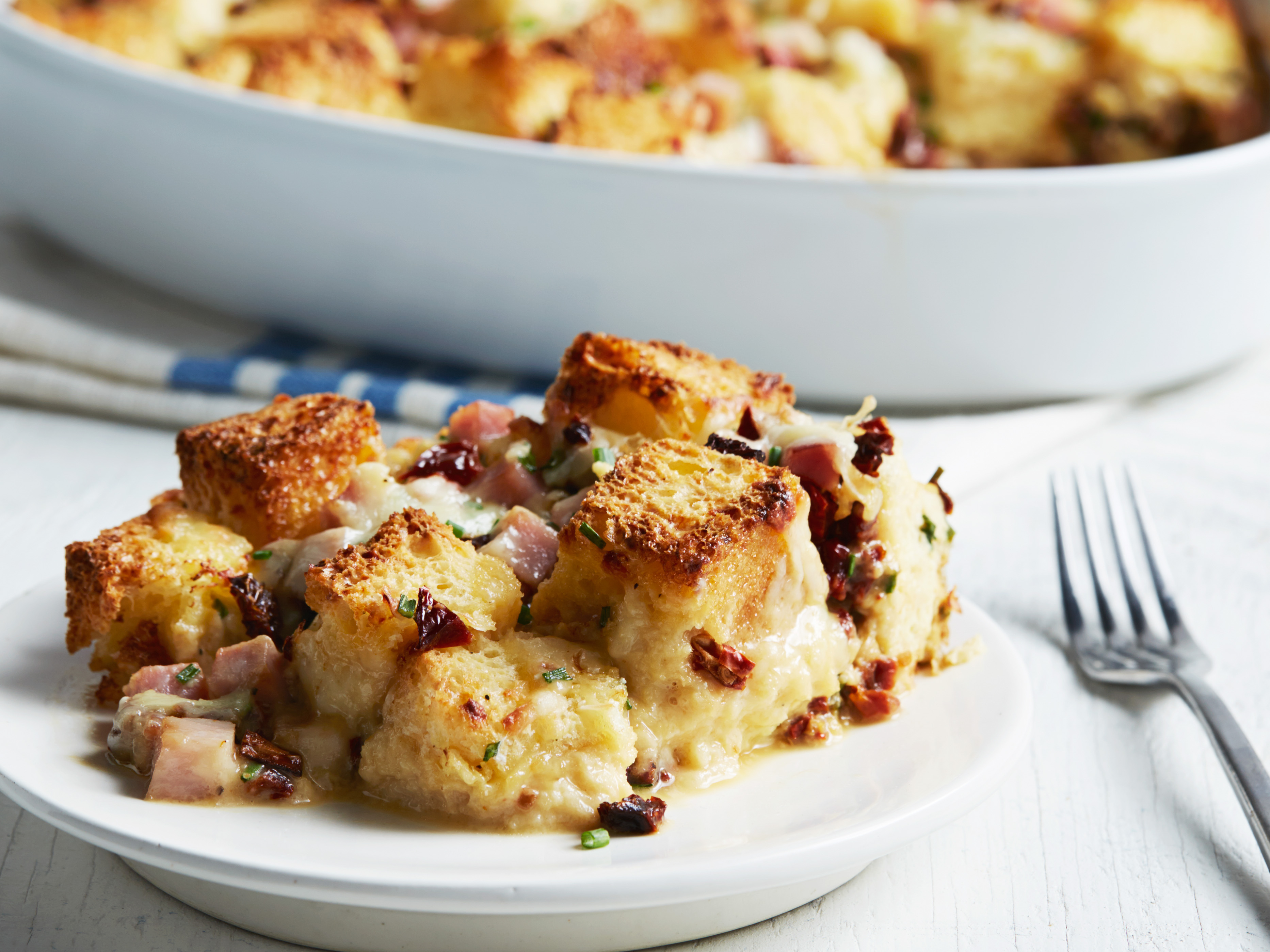 Sun-dried Tomato, Ham and Cheese Strata Recipe - Chef's Resource Recipes