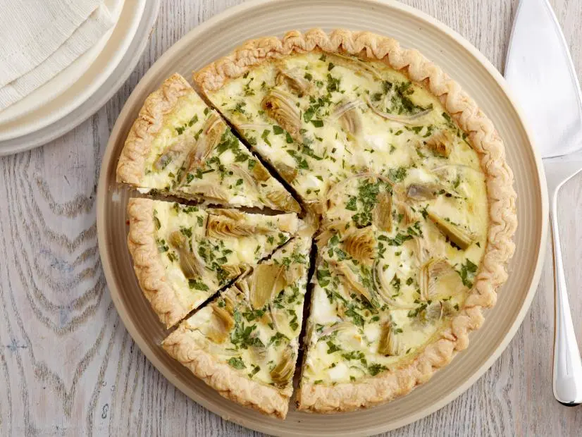 Artichoke and Feta Quiche Recipe | Food Network Kitchen | Food Network