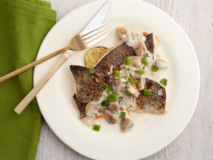 Broiled Trout with Brown Butter New Orleans Sauce Recipe | Food Network ...