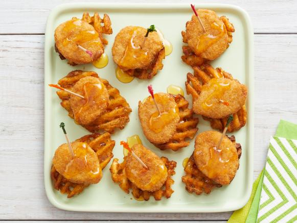 Mini Chicken and Waffles Recipe | Food Network Kitchen | Food Network