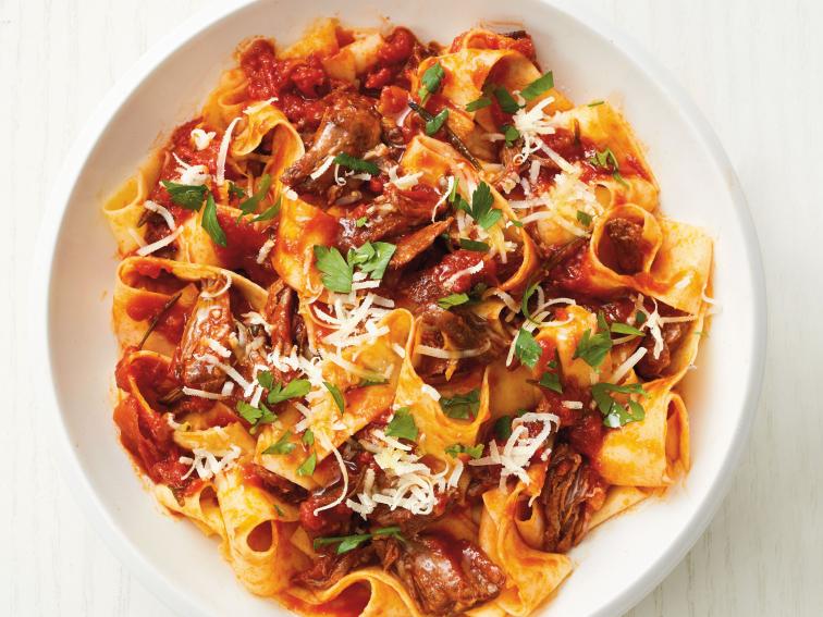 Pappardelle with Slow-Cooker Beef Ragù Recipe | Food Network Kitchen ...