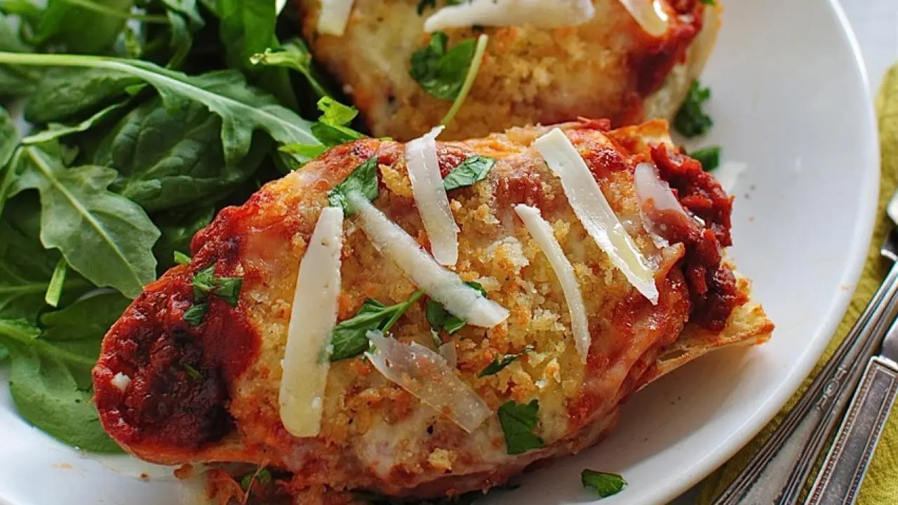 Chicken Parmesan French Breads Recipe | Bev Weidner | Food Network