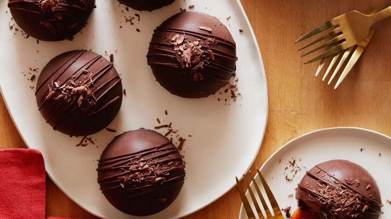 Chocolate-Caramel Domes Recipe | Food Network Kitchen | Food Network