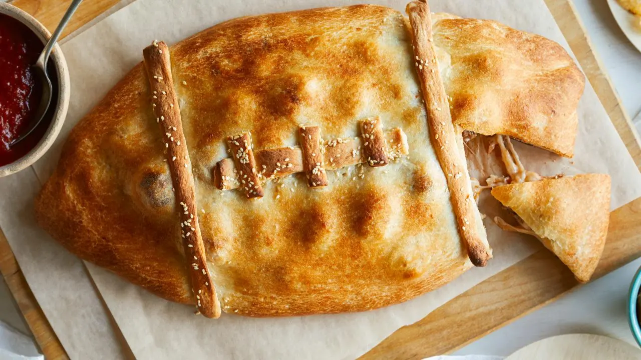 Meatball-Stuffed Football Bread Recipe | Food Network Kitchen | Food ...