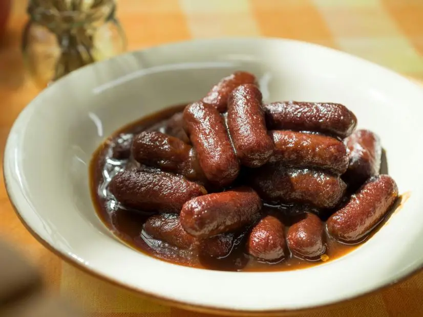 Apple Butter-Glazed Cocktail Franks Recipe | Food Network