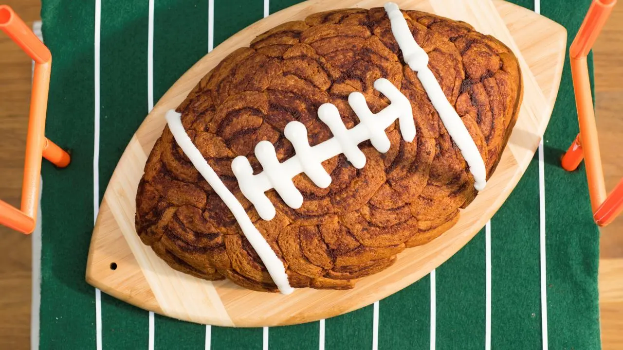 Cinnamon Pull-Apart Football Recipe | Food Network