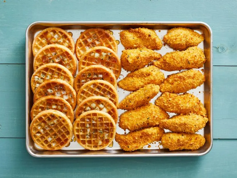 Sheet-Pan Chicken and Waffles Recipe | Food Network Kitchen | Food Network