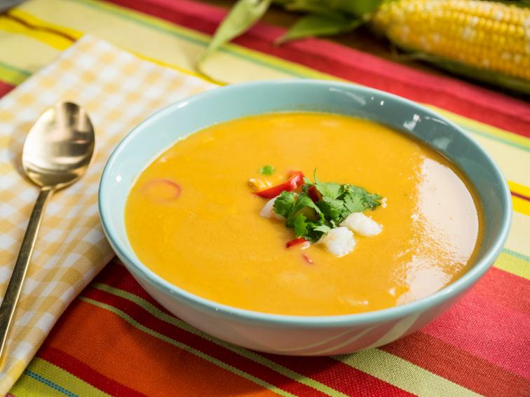 Curried Shrimp and Corn Chowder Recipe | Katie Lee Biegel | Food Network