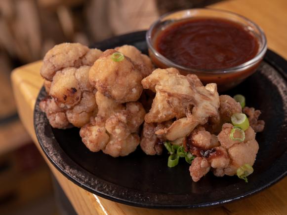 Smoky Cauliflower Bites Recipe | Justin Warner | Food Network