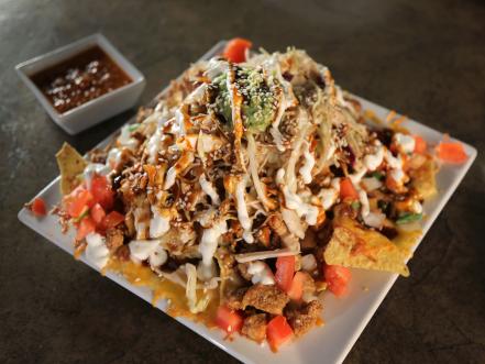 V's Fusion Nachos with Korean Chicken Recipe | Food Network