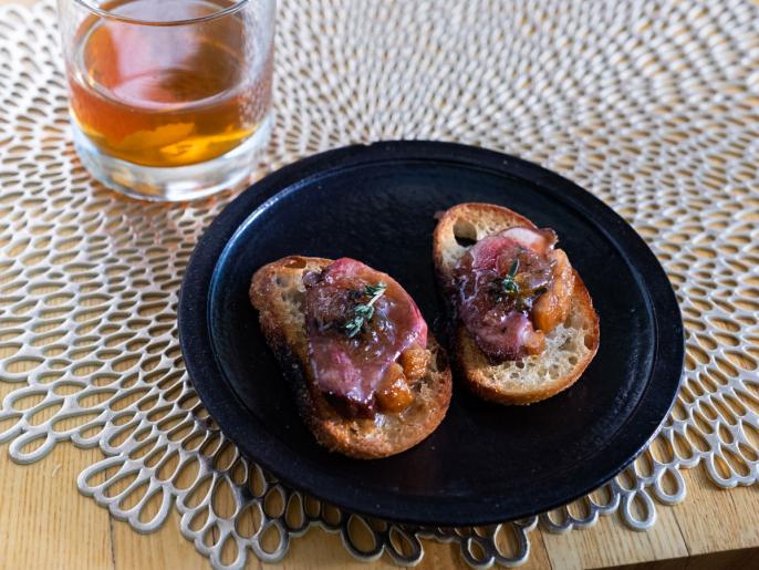 Dusk Breast Crostini Recipe | Justin Warner | Food Network